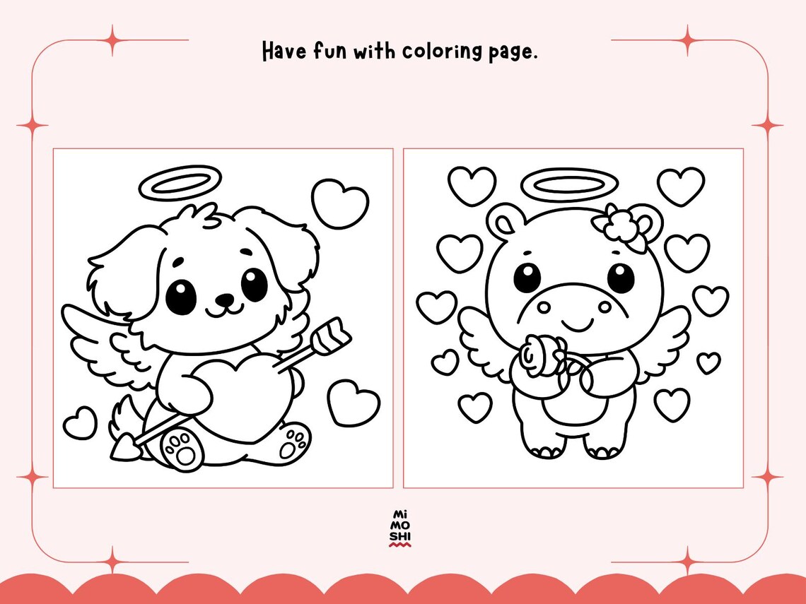 Cute Cupid Coloring Pages | Bold and Easy Coloring Book ,animal ...