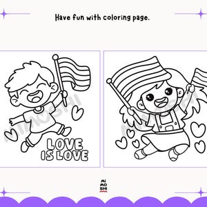 Happy Pride Month Coloring Pages | LGBTQ+ Pride,rainbow Love,love is ...