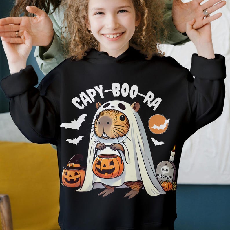 Capybara Halloween Ghost PNG ,cute Capybara Sublimation, Spooky ...