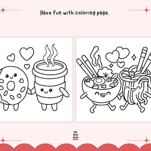 Perfect Match Food Coloring Pages | Bold and Easy Coloring Book ...
