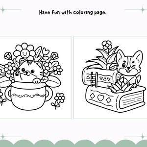 Cute Animal Pot Plant Coloring Pages | Bold and Easy Coloring Book ...