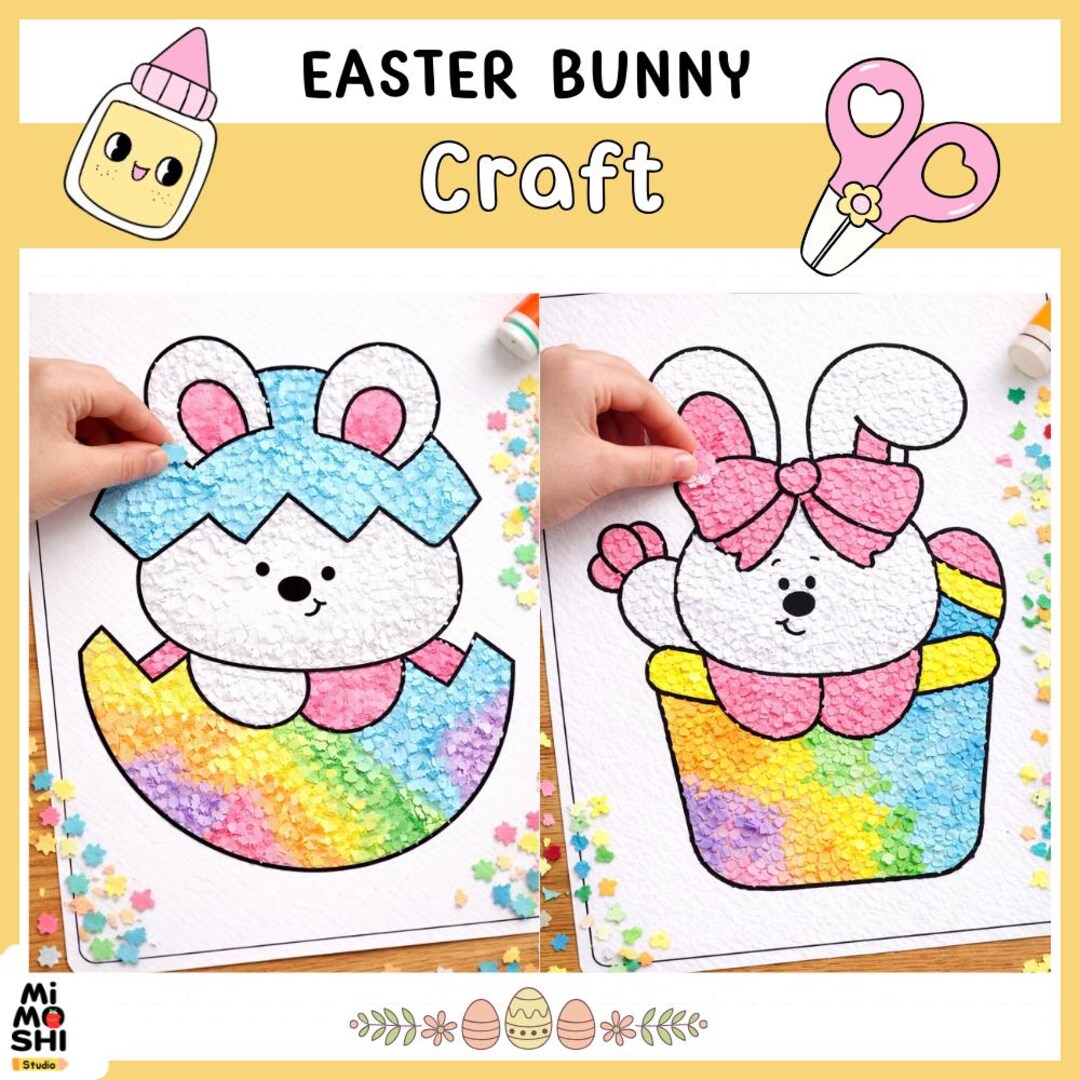 Easter Bunny Craft Activity | Print and Go Coloring Pages | Paper ...