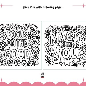 Motivational Quotes Coloring Pages | Bold and Easy Coloring Book, Good ...