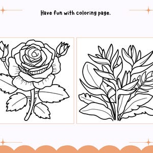 Simple Flower Coloring Pages Bold and Easy Coloring Book ,natureart ...