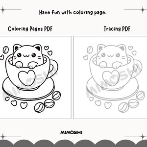 Cozy Cat in Containers Coloring Pages |tiny Spaces, Fluffy Faces, Meow ...