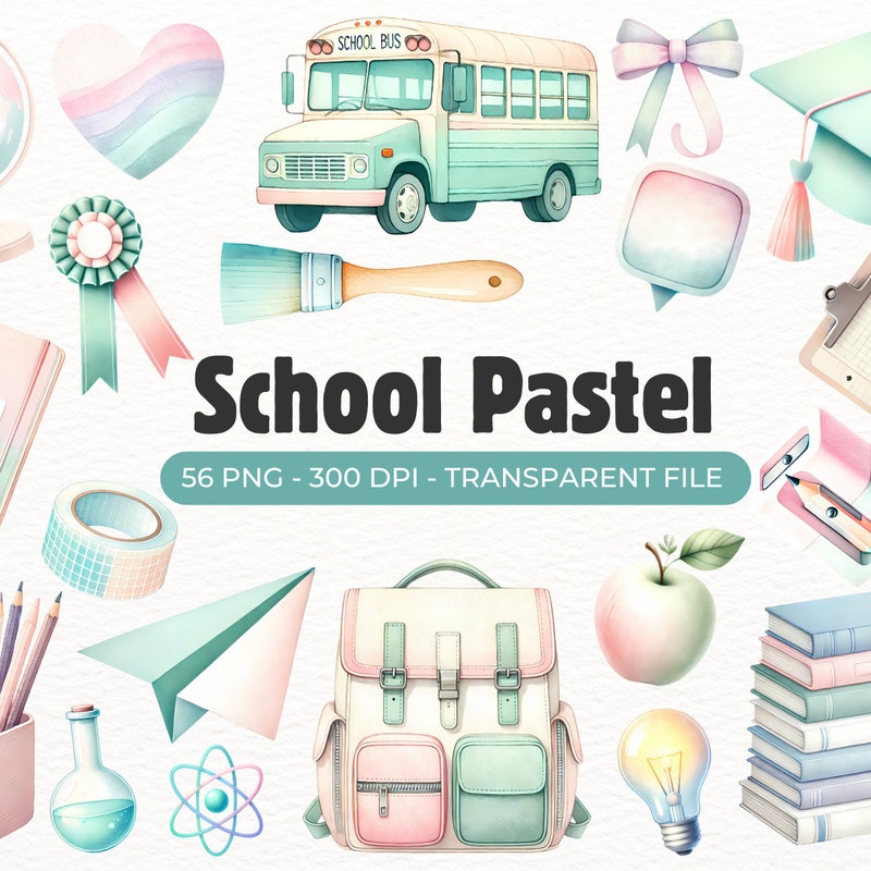 Pastel Clipart - Etsy
