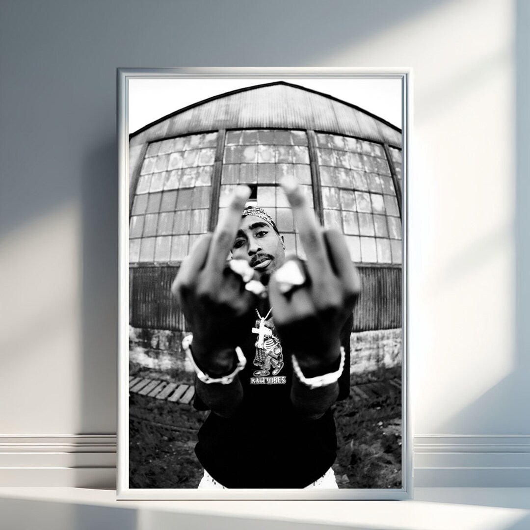 Tupac Shakur 2pac Rapper Poster/ Premium Photo Paper Poster/ Wall Art ...