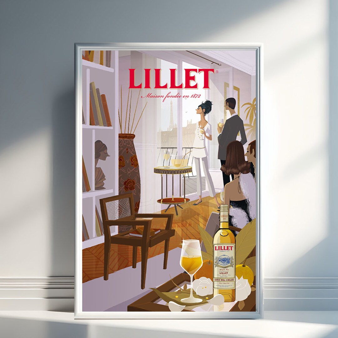 Aperol Cocktail Lillet Movie Poster/ Canvas Poster/ Wall Art Print for ...