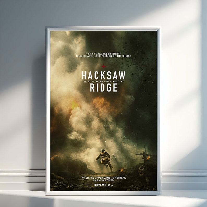Hacksaw Ridge Movie Poster/ Canvas Poster/ Wall Art Print for Gift ...