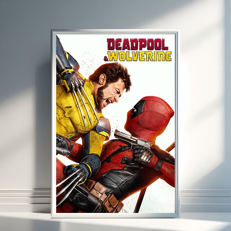 Deadpool & Wolverine Movie Poster/ Premium Photo Paper Poster/ Wall Art ...