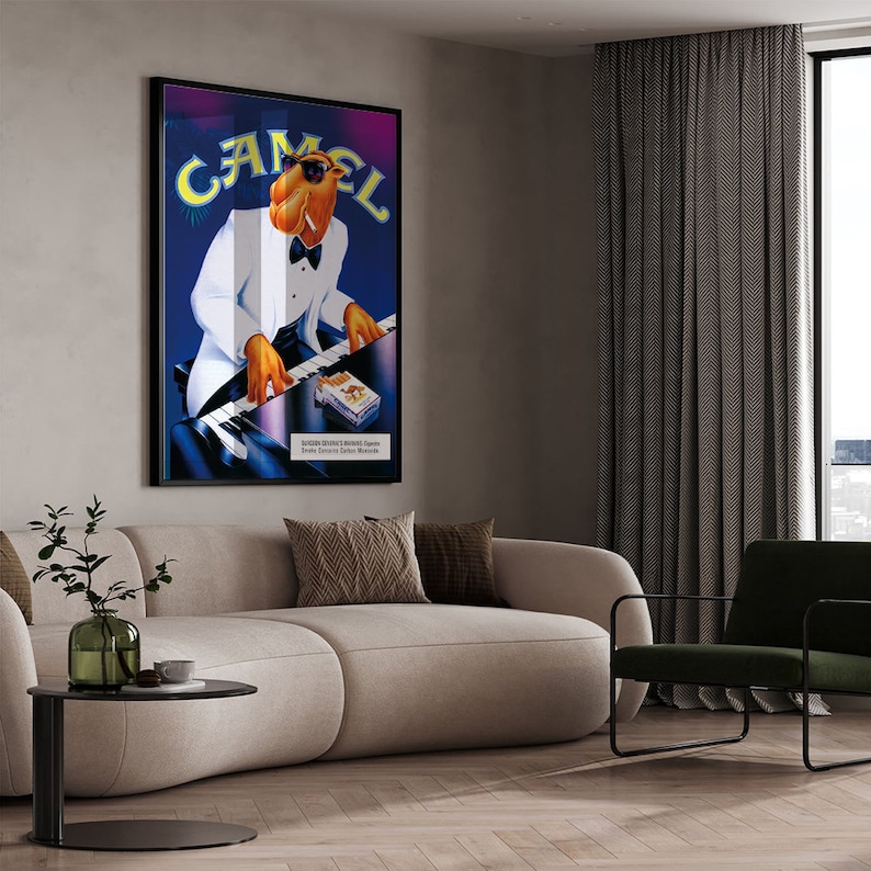 Joe Camel Ads Movie Poster/ Premium Photo Paper Poster/ Wall Art Print ...
