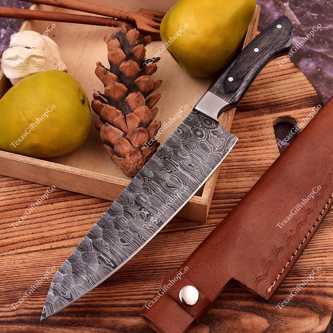 Handmade Chef Knife, Damascus Chef Knife, Hand Forged Damascus Knives ...