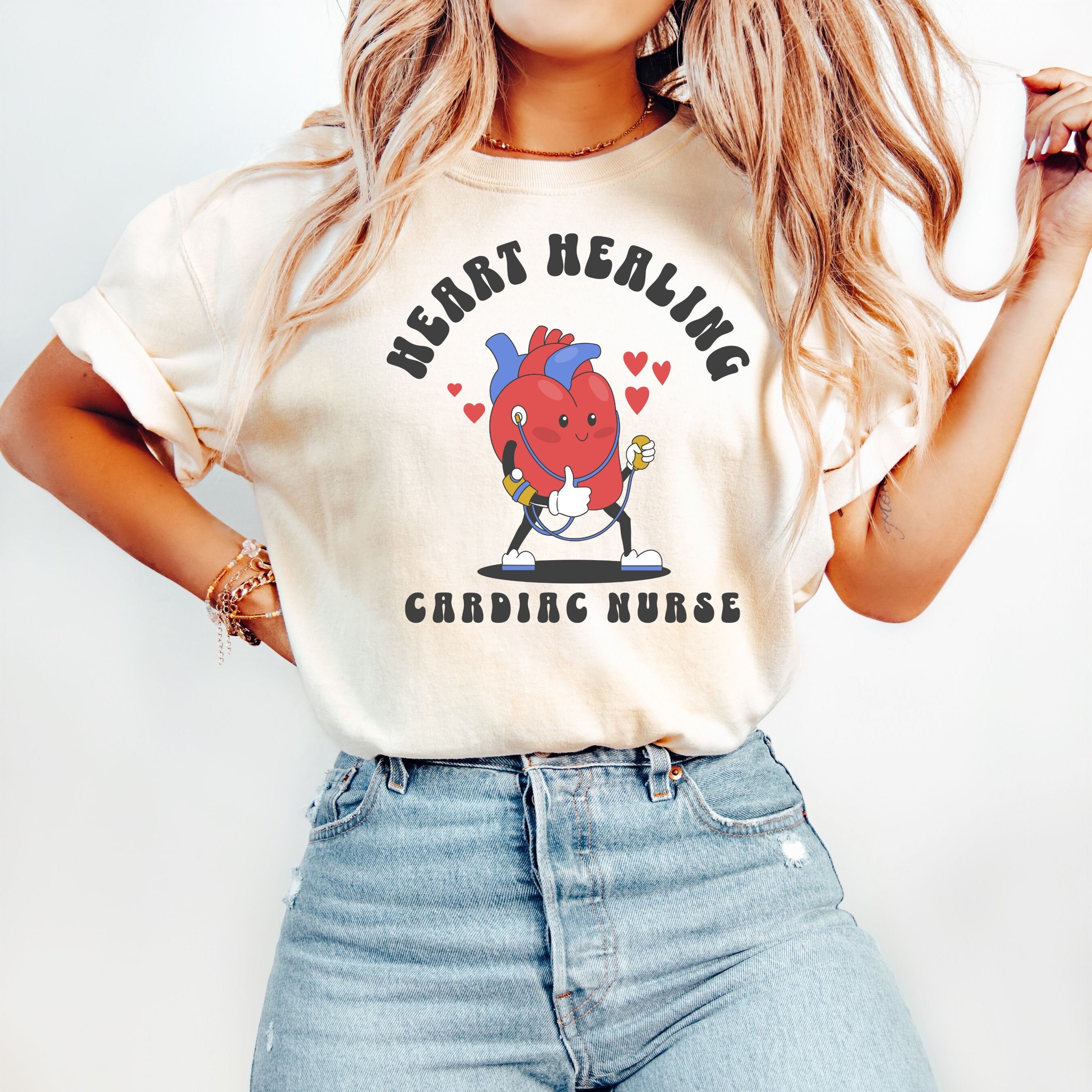 Cardiac Nurse, Heart Healing, Shirt for Cardiac Nurse, Cardiac Nurse ...