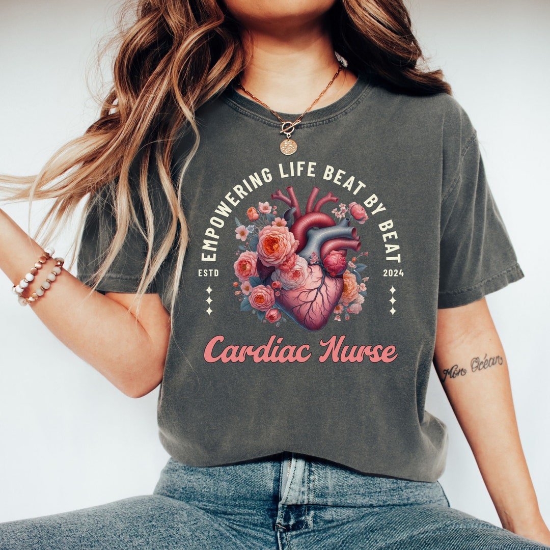 Cardiac Nurse, Cardiac Nurse Shirt, Nurse Gift, Nurse Graduate, Cardiac ...