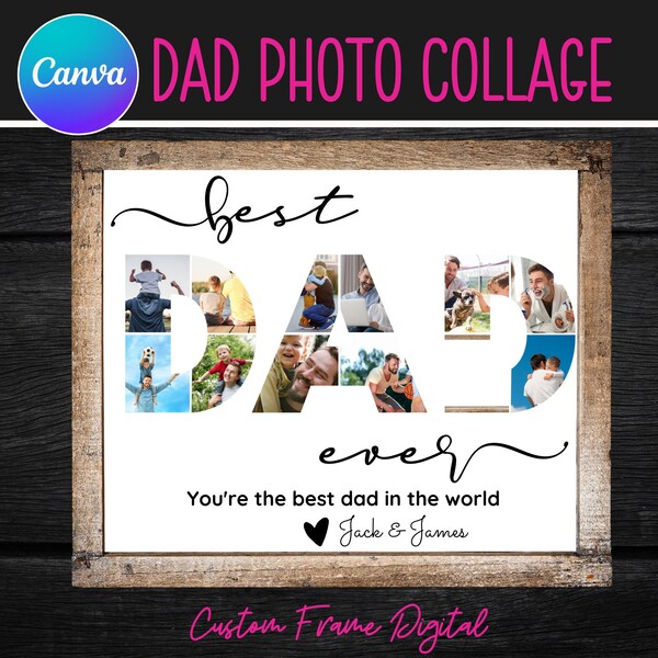 Fathers Day Photo Frame - Etsy