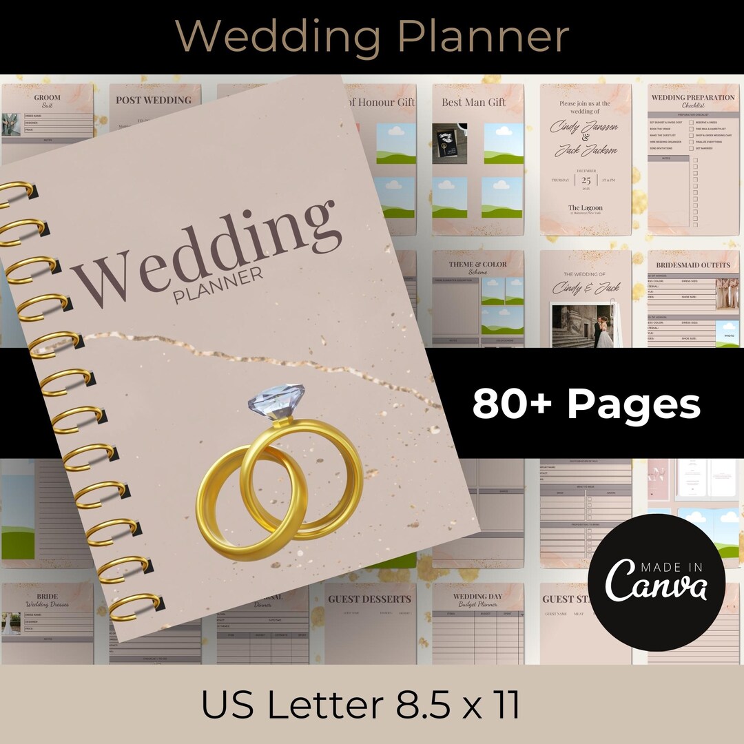 Wedding Planner Template Printable - Etsy