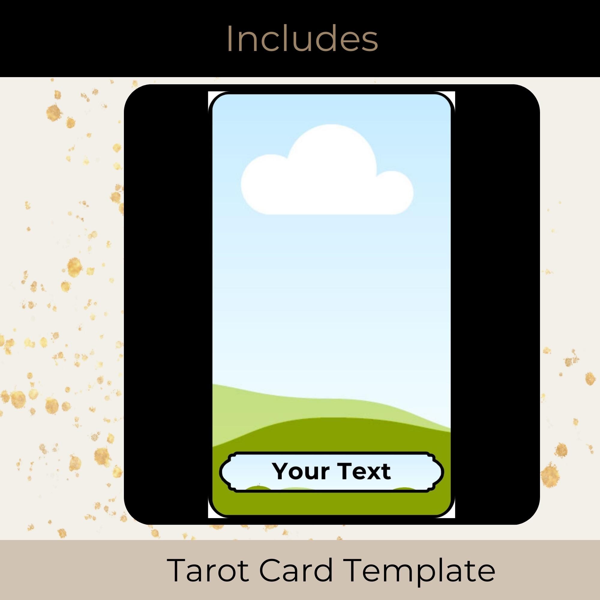 Tarot Card Deck Template - Etsy