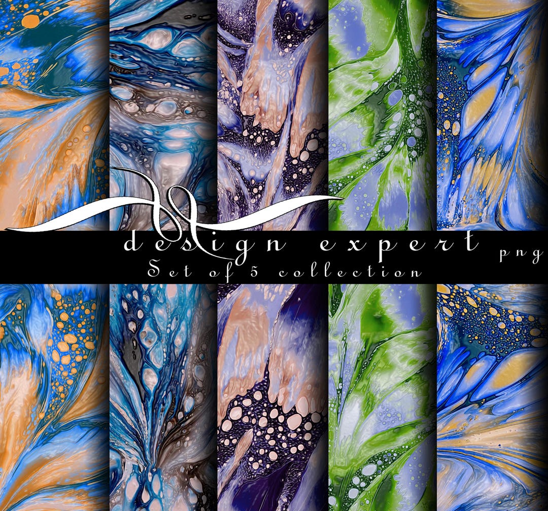 Original Colorful Water Texture Seamless Paper Seamless Pattern Instant ...