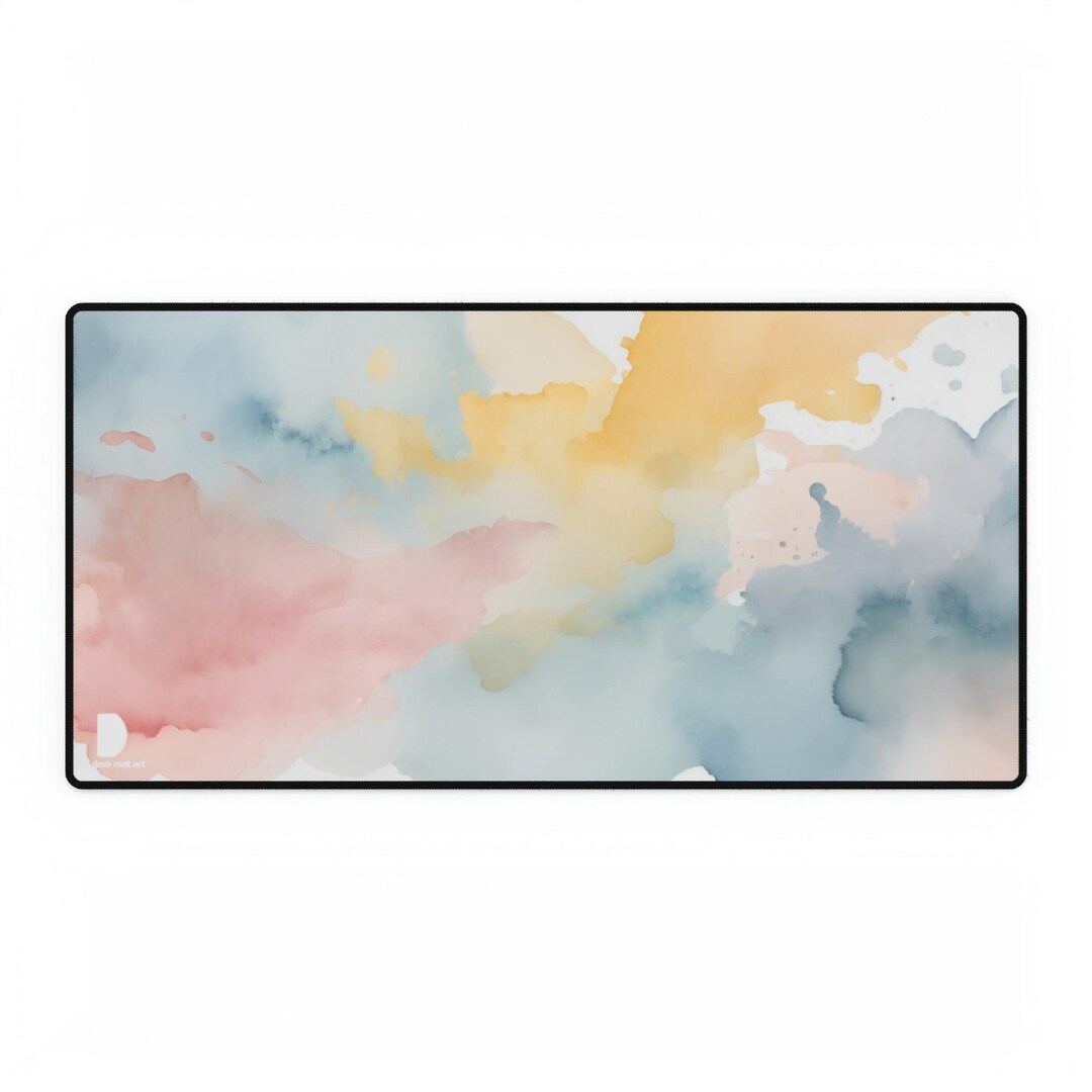 Watercolour Splash Large Desk Mat & Mousepad | 800x400mm - Etsy