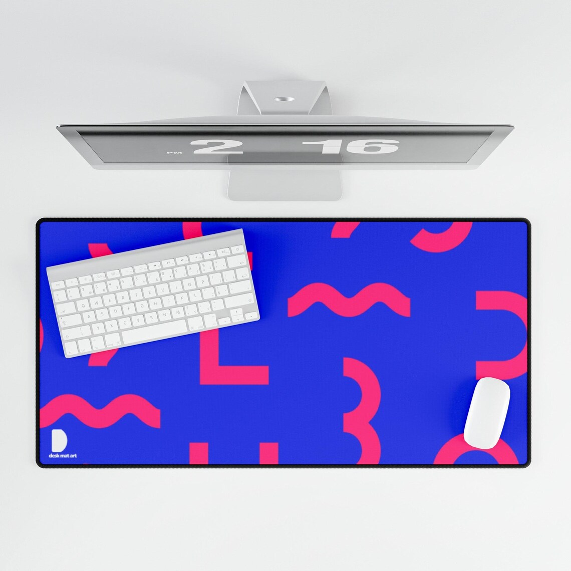 Pink Lines Large Desk Mat & Mousepad | 800x400mm - Etsy