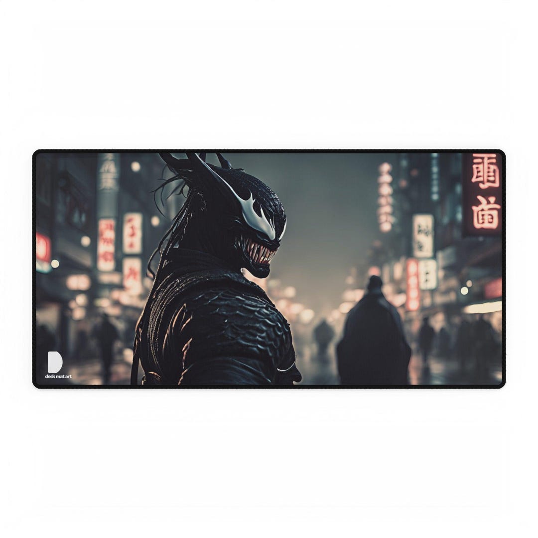 Venom Samurai Large Desk Mat & Mousepad | 800x400mm - Etsy