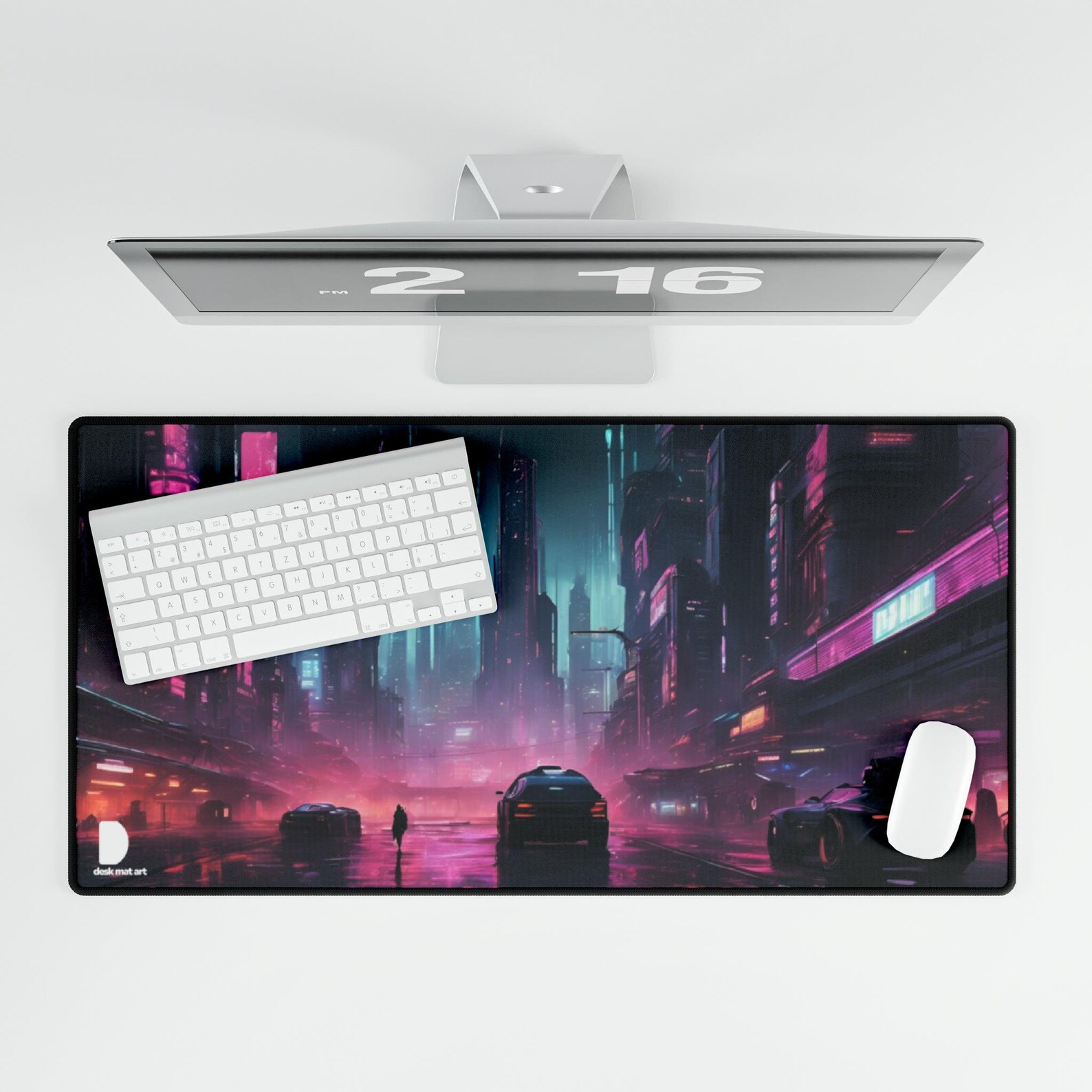 Cyberpunk Cityscape Large Desk Mat & Mousepad | 800x400mm - Etsy