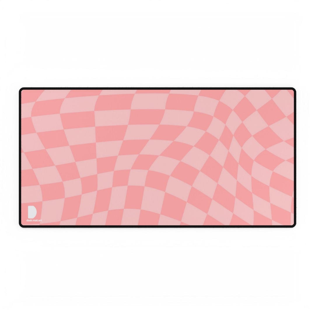 Pastel Checkers Large Desk Mat & Mousepad | 800x400mm - Etsy