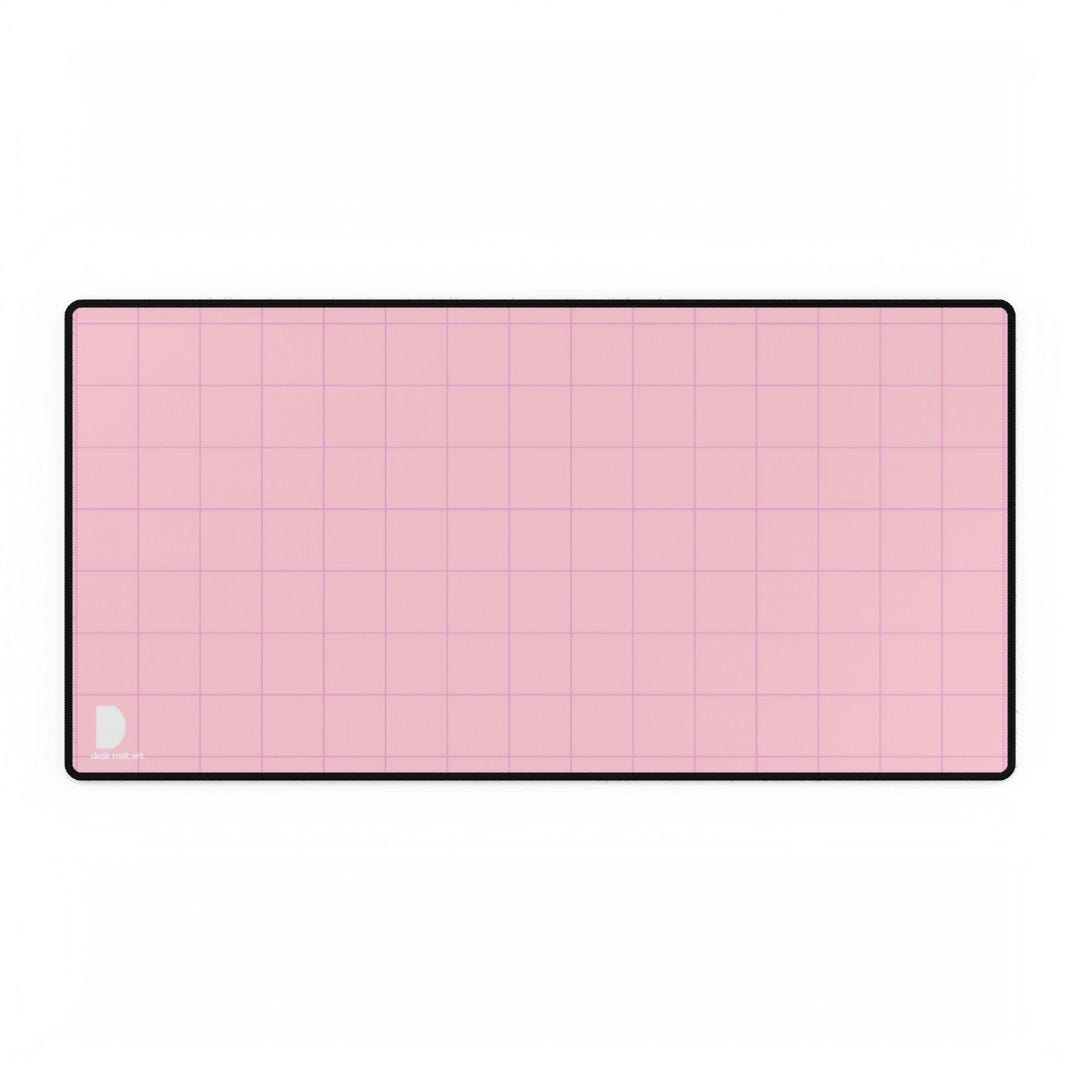 Pink Grid Large Desk Mat & Mousepad | 800x400mm - Etsy
