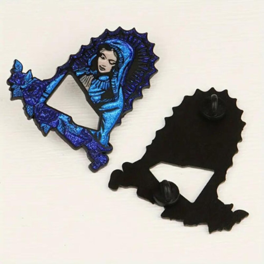 Virgin Mary Pin Badge - Etsy