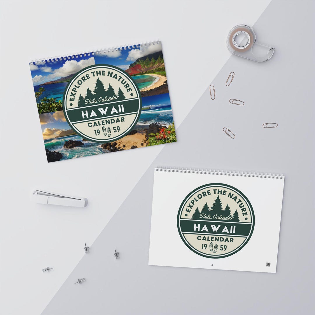 Hawaii Wall Calendar - 2026, Hawaii Calendar, Nature Calendar, Hawaii ...