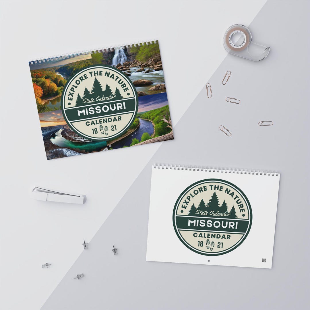 Missouri Wall Calendar - 2026, Missouri Calendar, Nature Calendar ...