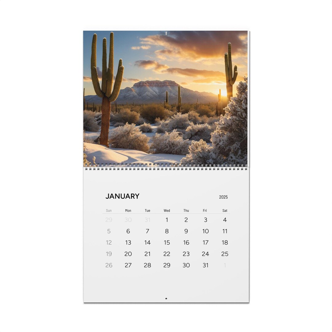Arizona Wall Calendar 2025 Monthly Arizona Nature Scenes Wildlife ...
