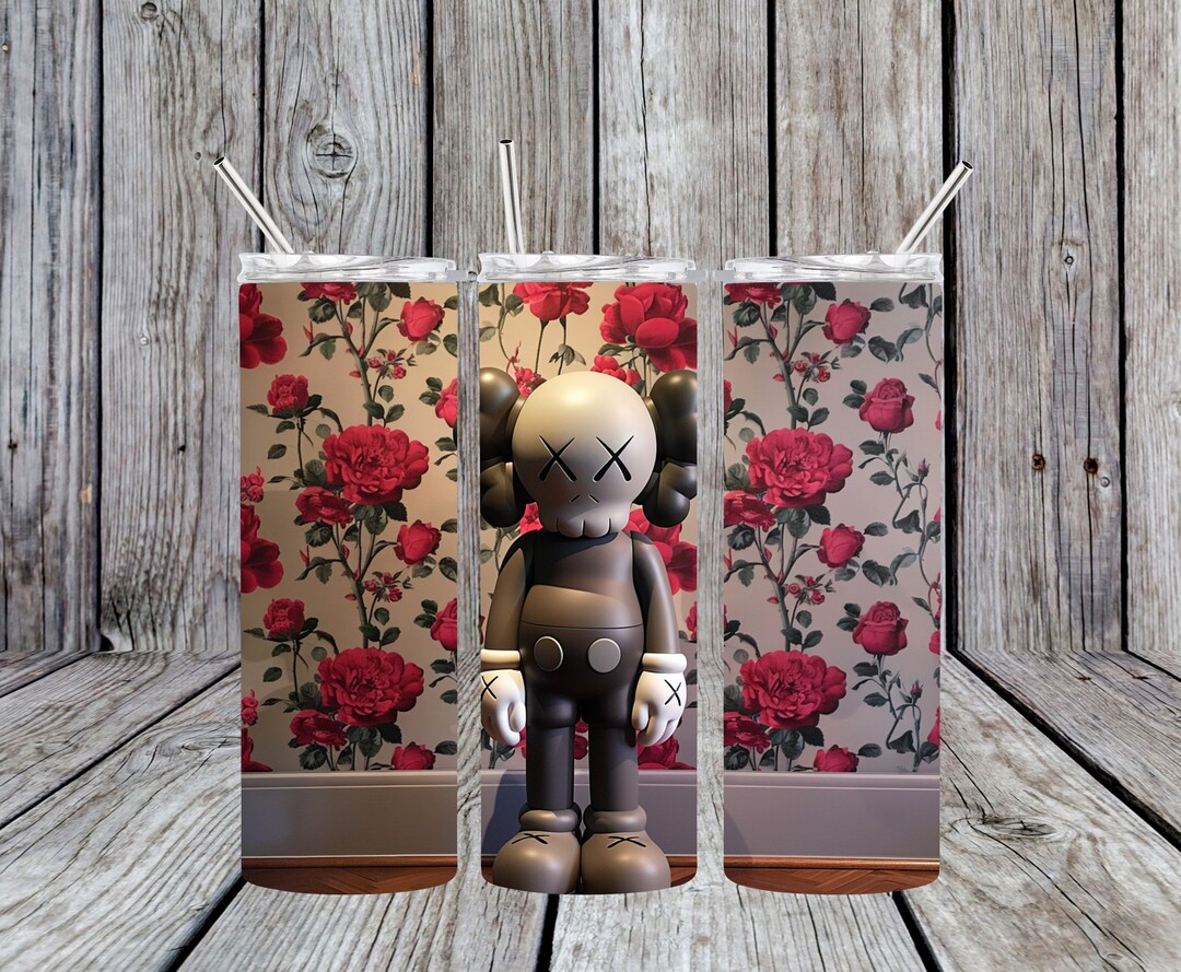 Kaws Rose Tumbler Wrap 20oz, Sublimation Design Templates, Digital ...