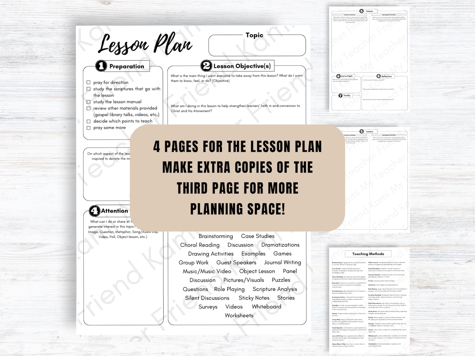 Lesson Plan Template | Come Follow Me | LDS Lesson Planning | Youth ...