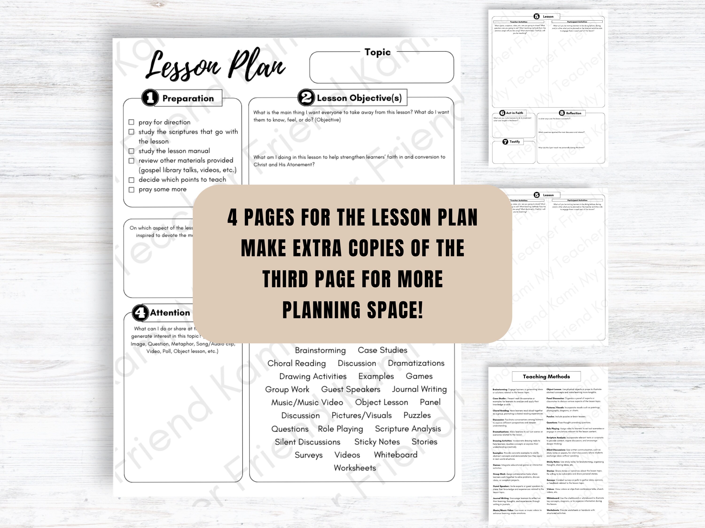 Lesson Plan Template | Come Follow Me | LDS Lesson Planning | Youth ...