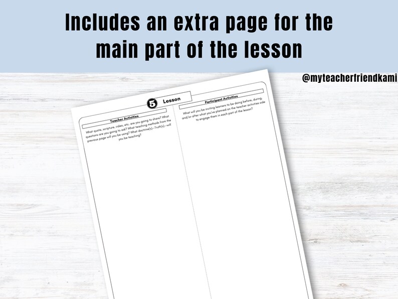 Lesson Plan Template | Come Follow Me | LDS Lesson Planning | Youth ...