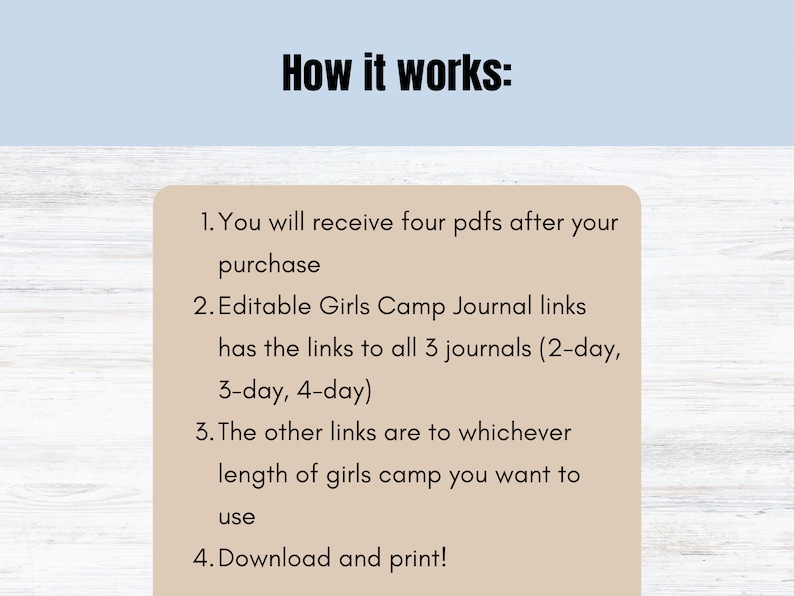 Editable Girls Camp Journal 2024 | LDS Young Women Camp Journal ...