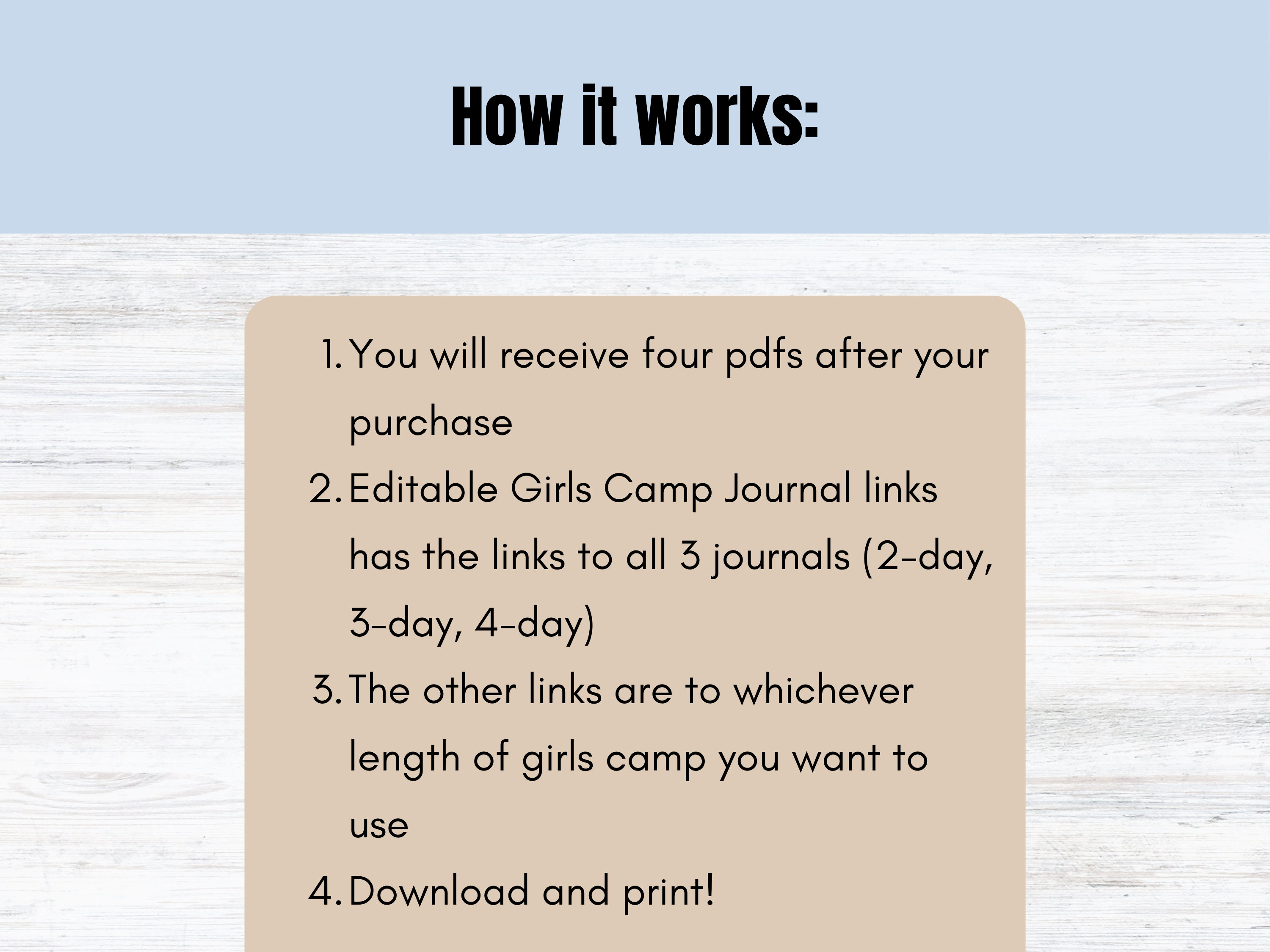 Editable Girls Camp Journal 2024 | LDS Young Women Camp Journal ...