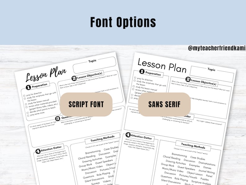 Lesson Plan Template | Come Follow Me | LDS Lesson Planning | Youth ...