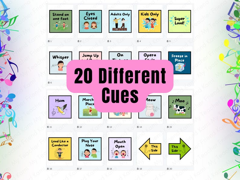 Primary Singing Cue Cards | Primary Singing Time Activity | Primary ...