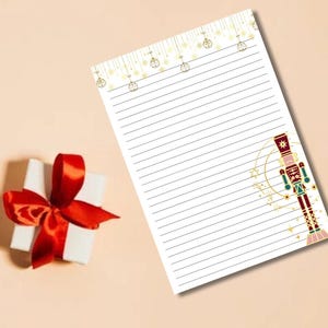 Christmas Nutcracker Letterhead stationary Unlined and Lined Paper ...