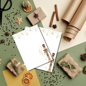 Christmas Nutcracker Letterhead (stationary Unlined and Lined Paper ...