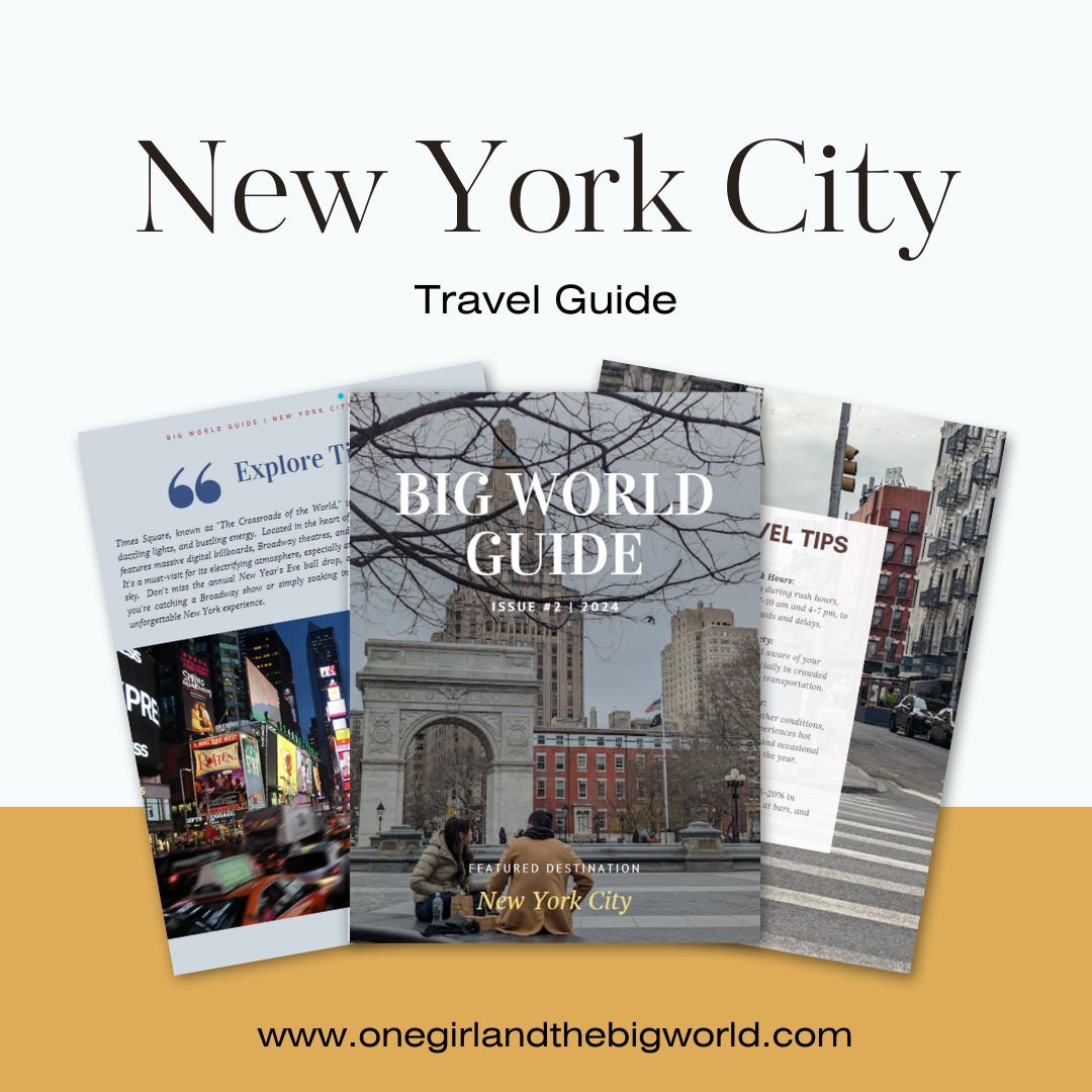 Big World Guide: New York City (digital Travel Guide Download) - Etsy
