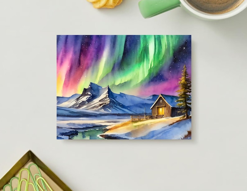 The Northern Lights | Reykjavík, Iceland | Travel Postcard (digital ...