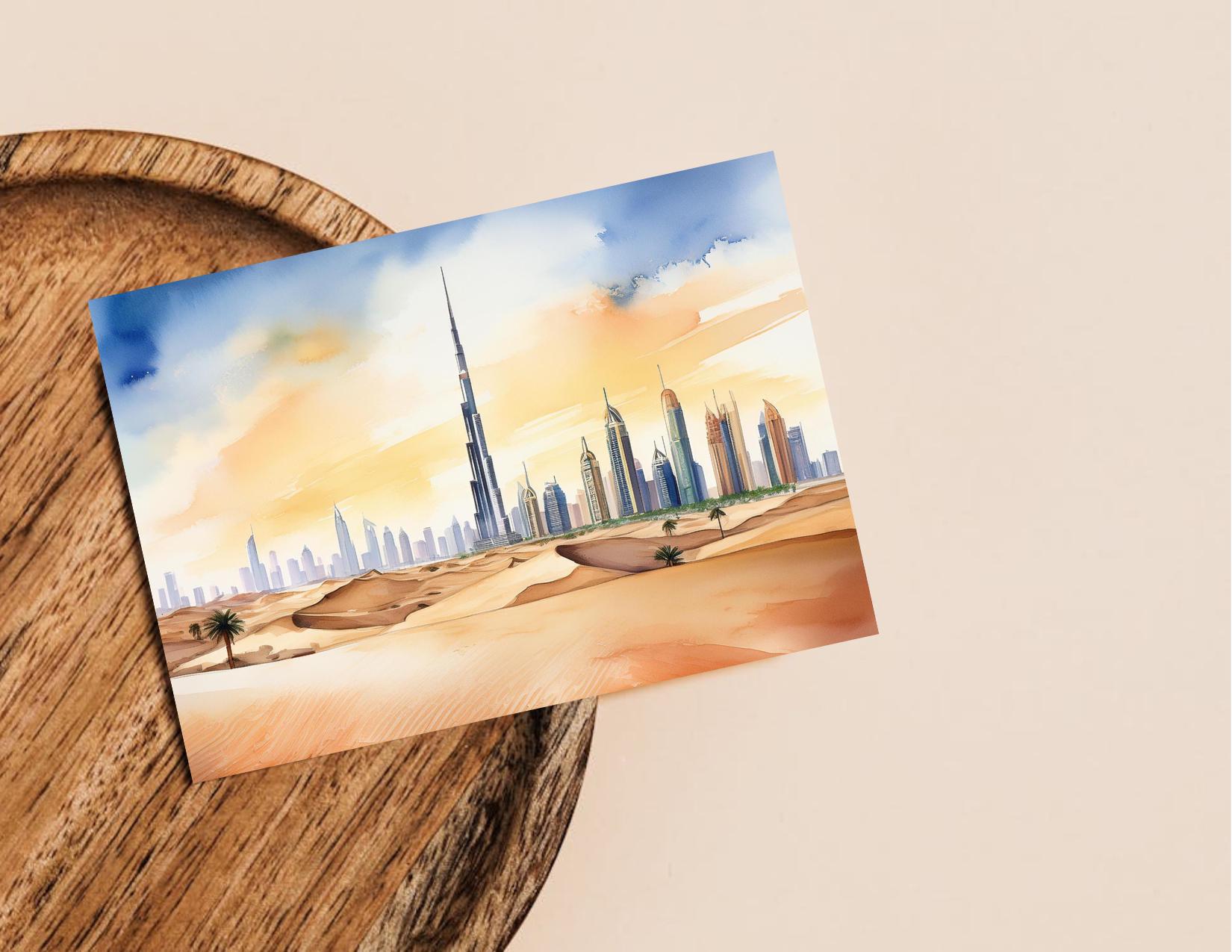 Dubai, UAE | Travel Postcard (digital Download | Printable Template) - Etsy