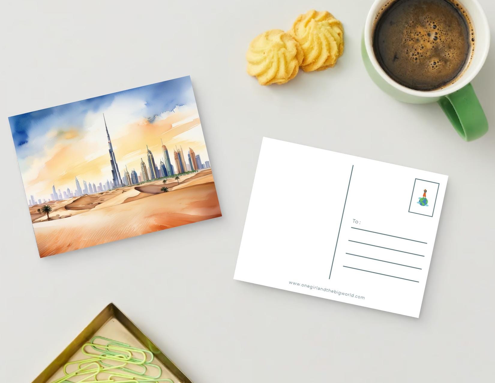 Dubai, UAE | Travel Postcard (digital Download | Printable Template) - Etsy