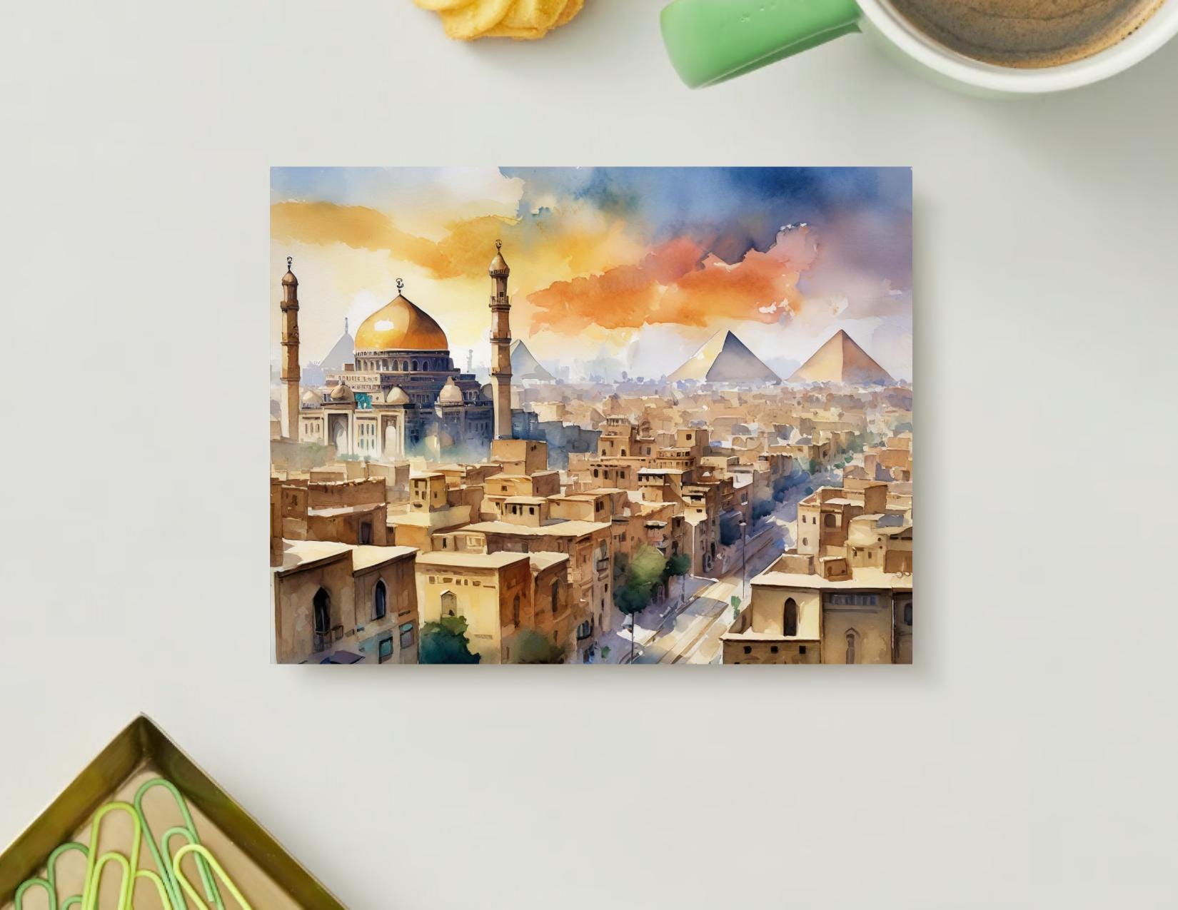 Cairo, Egypt | the Pyramid of Giza | Travel Postcard (digital Download ...