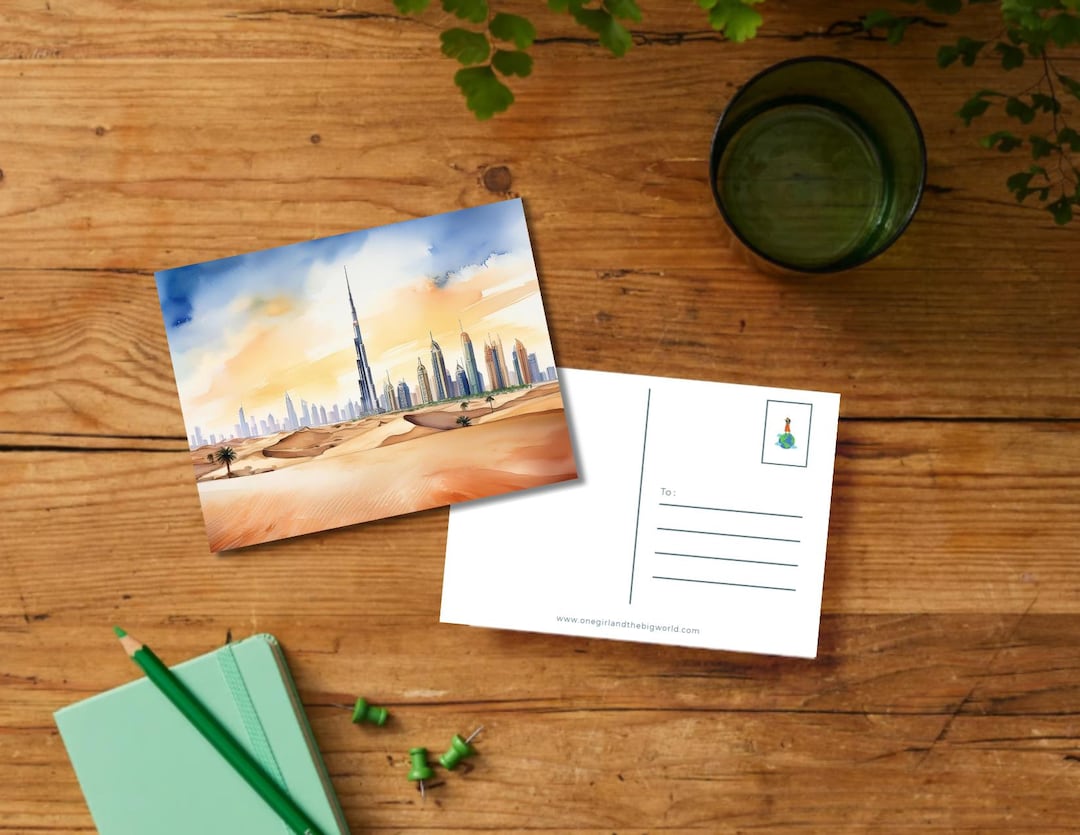 Dubai, UAE | Travel Postcard (digital Download | Printable Template) - Etsy