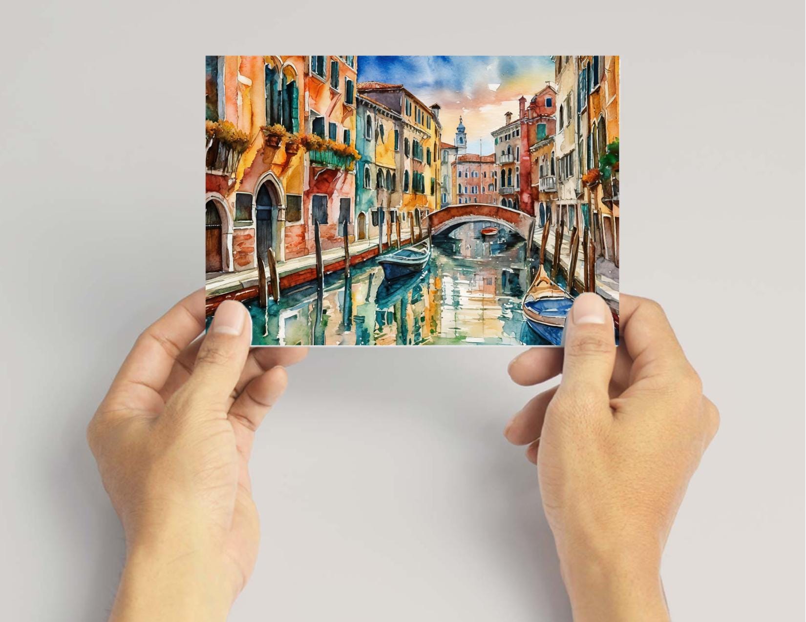 Venice, Italy | Travel Postcard (digital Download | Printable Template ...