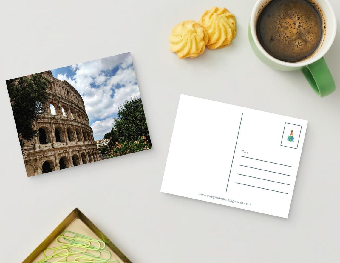 The Colosseum | Rome, Italy | Travel Photography Postcard (digital ...